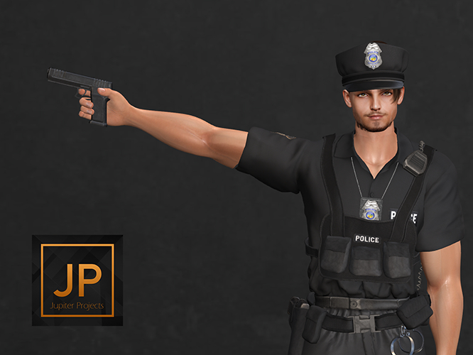 Second Life Marketplace - 17.[Since1975] Freeze! Police - Gun